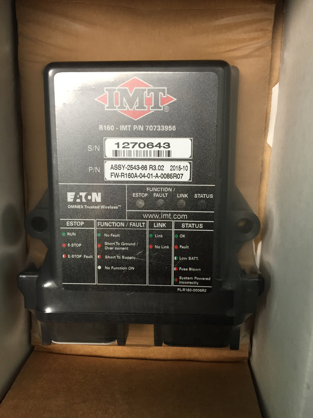 IMT Receiver Radio Remote - 70733956 – QT Equipment