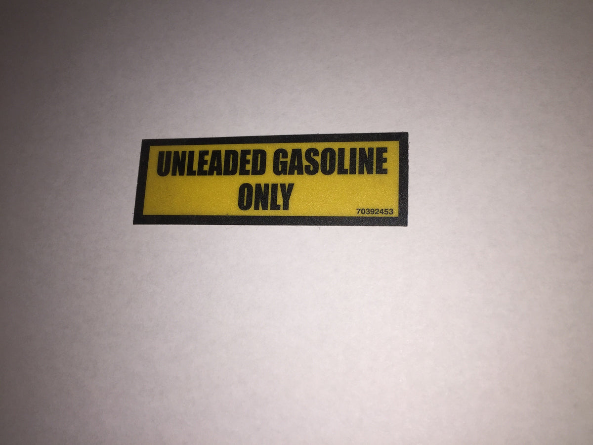 IMT 70392453 - Decal Unleaded Gasoline Only – QT Equipment